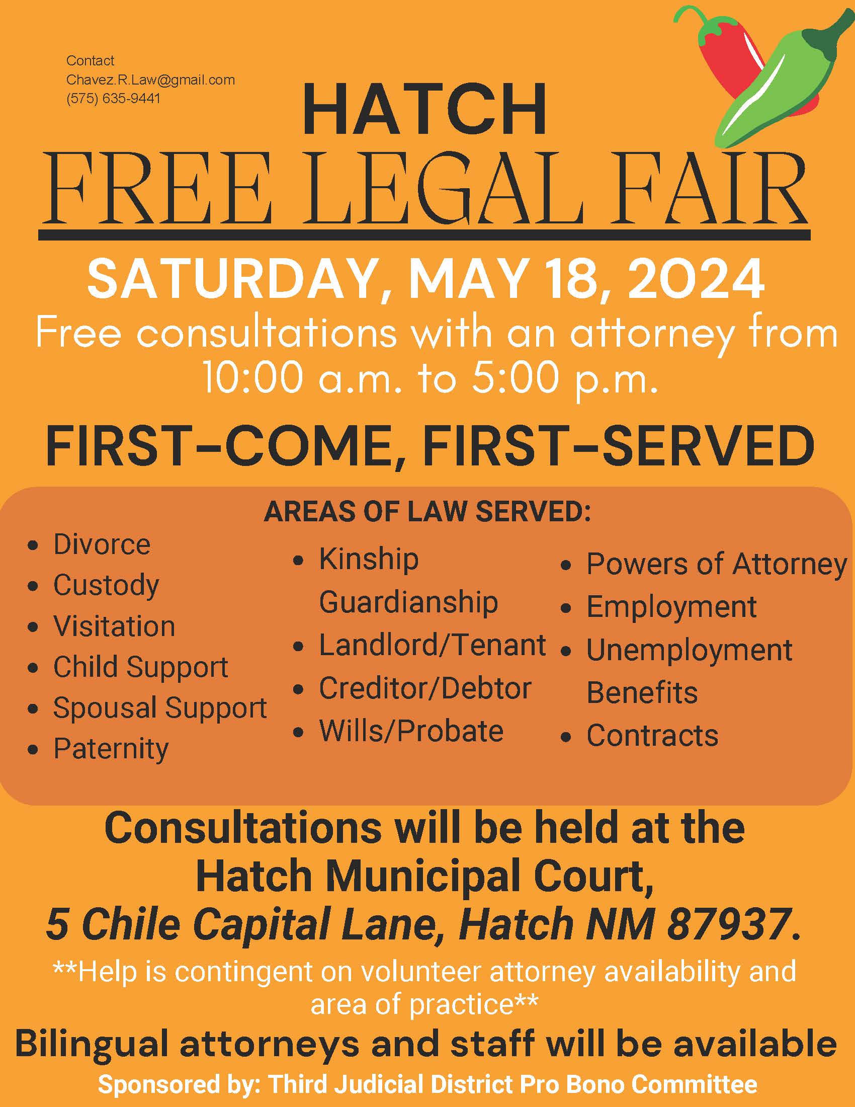 More Pro Bono Opportunities